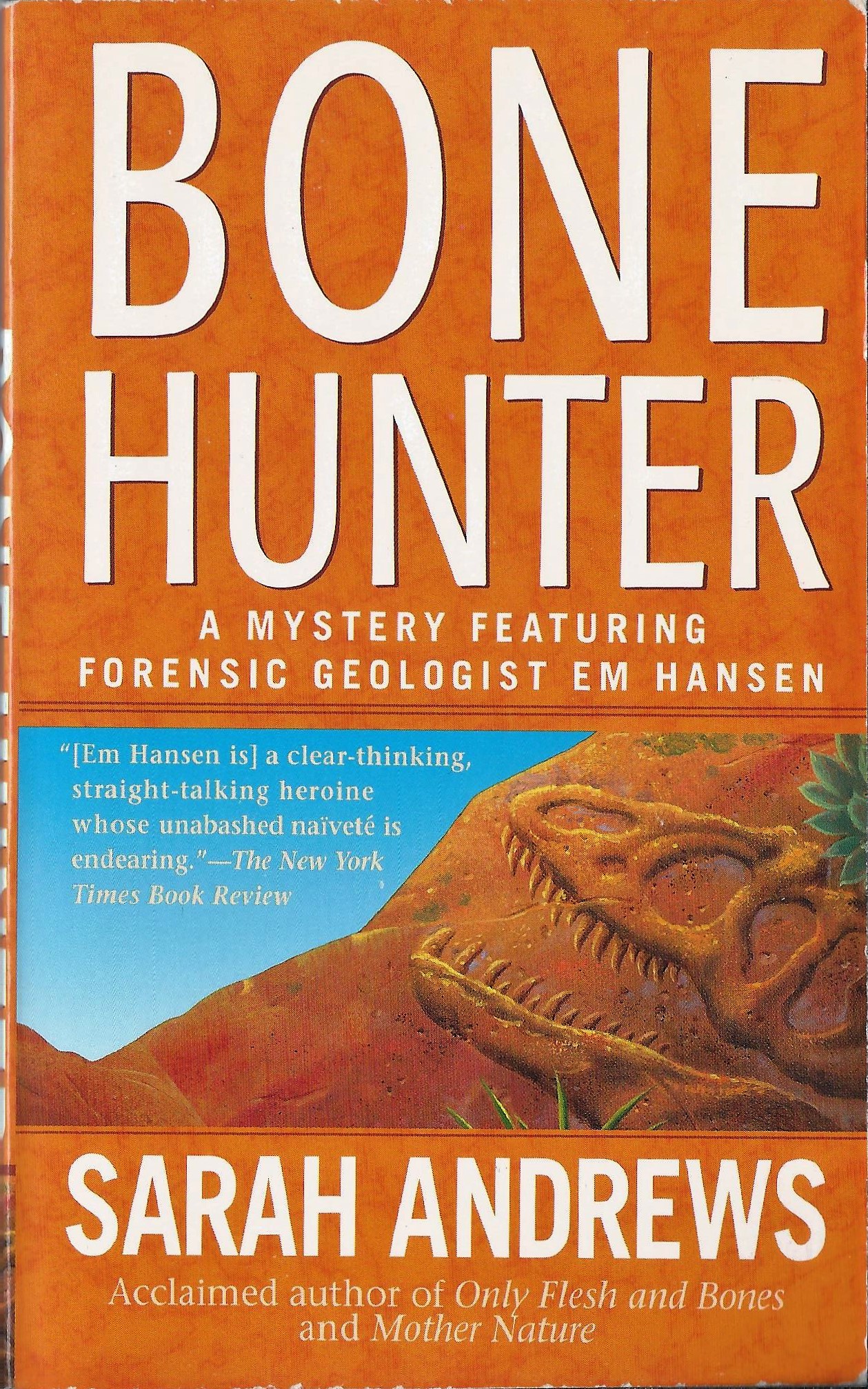 Bone Hunter by Sarah Andrews (1999) – Prehistoric Pulp